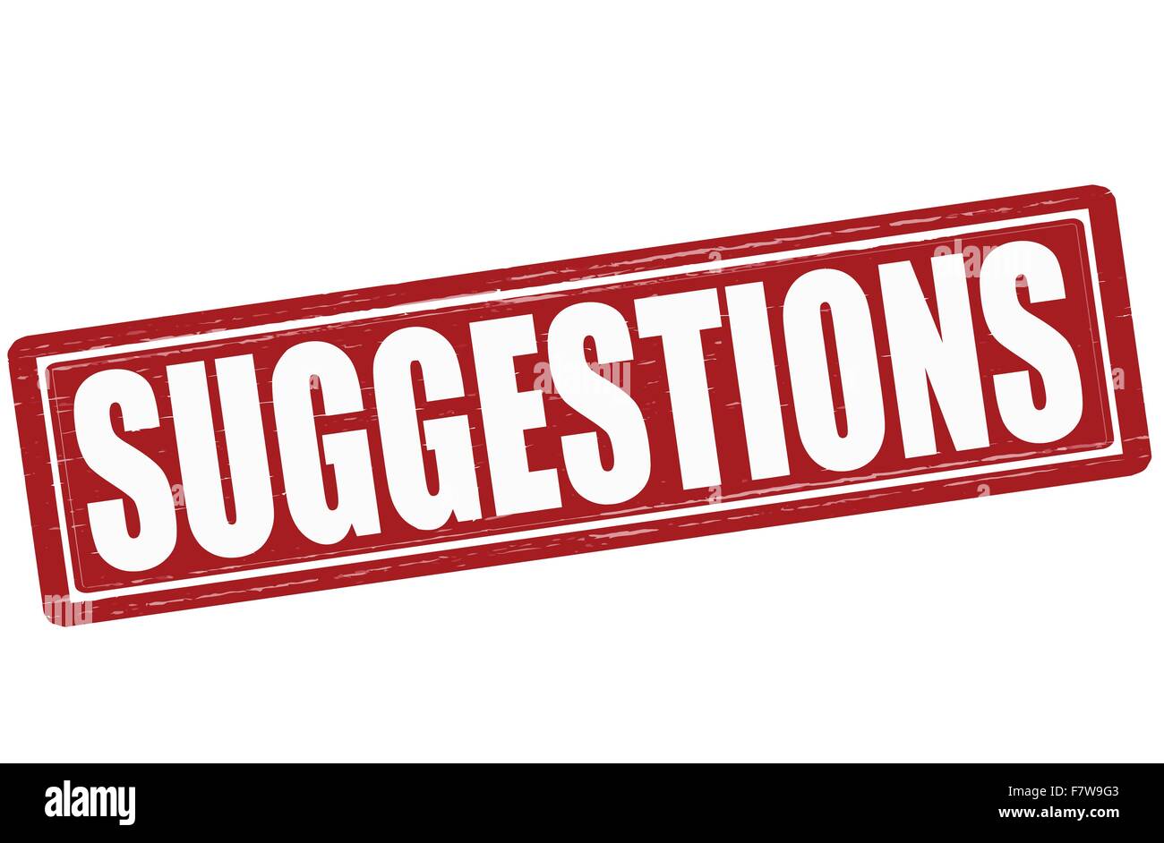 Suggestions sign hi-res stock photography and images - Alamy