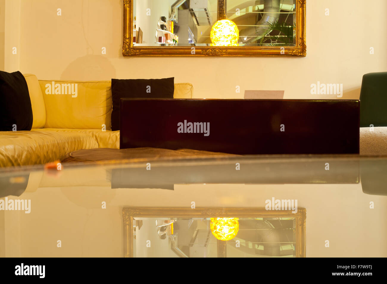 Interior of a Pub, sofa and other furniture Stock Photo - Alamy