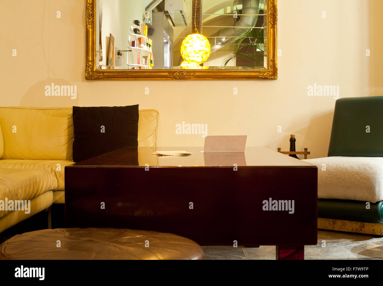 Interior of a Pub, sofa and other furniture Stock Photo - Alamy