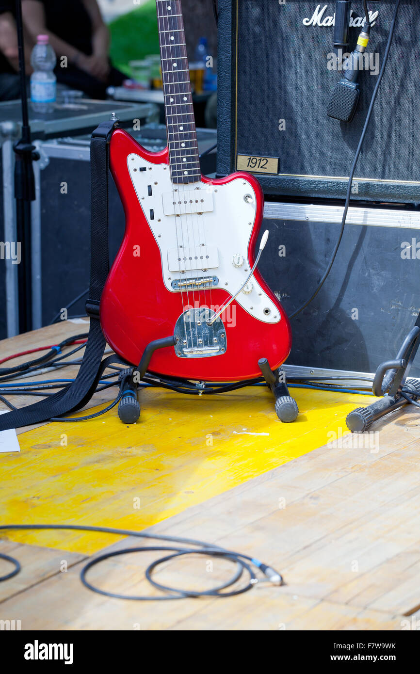Photo of a Guitar and musical instruments Stock Photo - Alamy