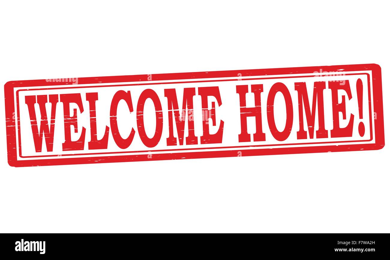 Welcome to my home sign Stock Vector Images - Alamy