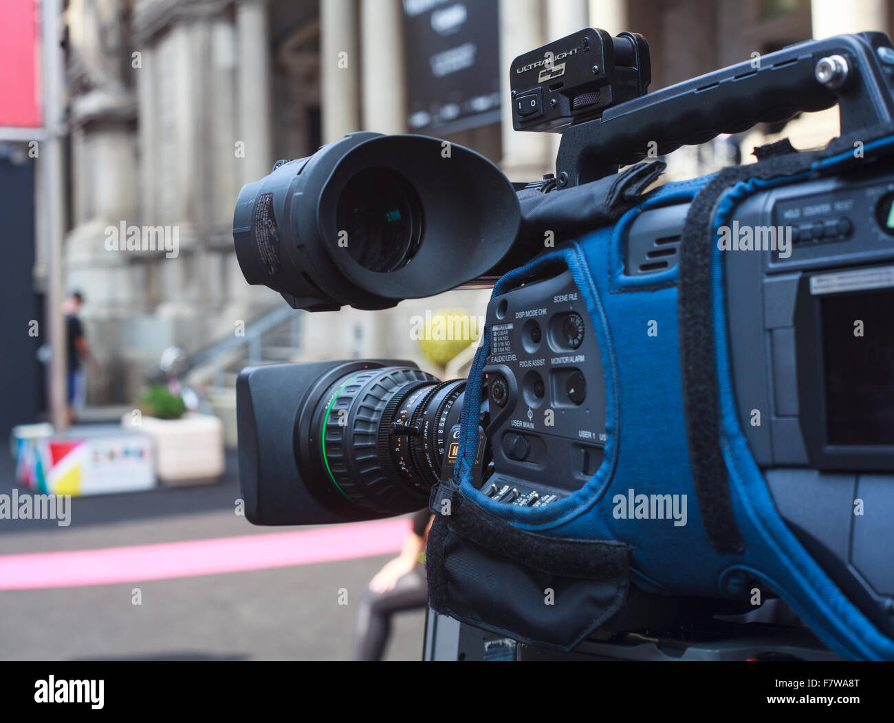 Close up of video camera in action Stock Photo - Alamy