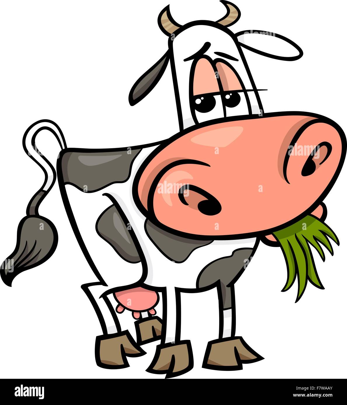 Farm animal eating grass Stock Vector Images - Alamy