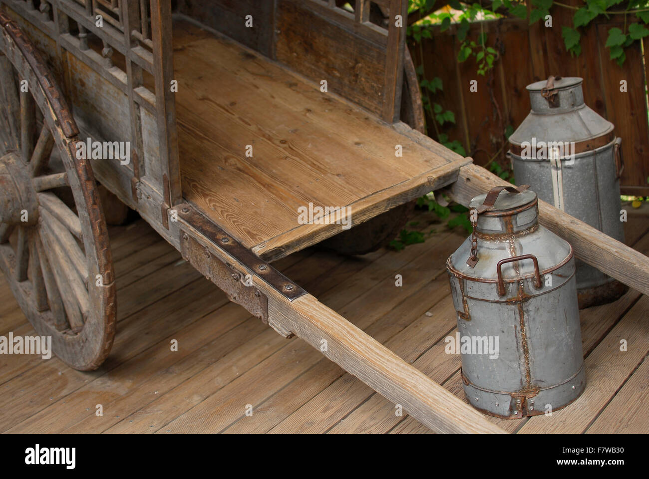 Hand Pulled Delivery Rickshaw Cart - Southeast Asia Stock Photo - Alamy