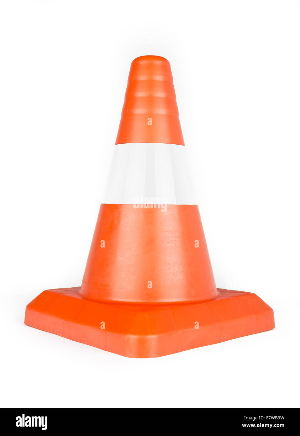 Red Reflective Traffic Cone Stock Photo - Alamy