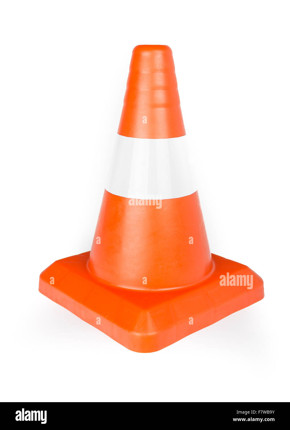Red Reflective Traffic Cone Stock Photo - Alamy