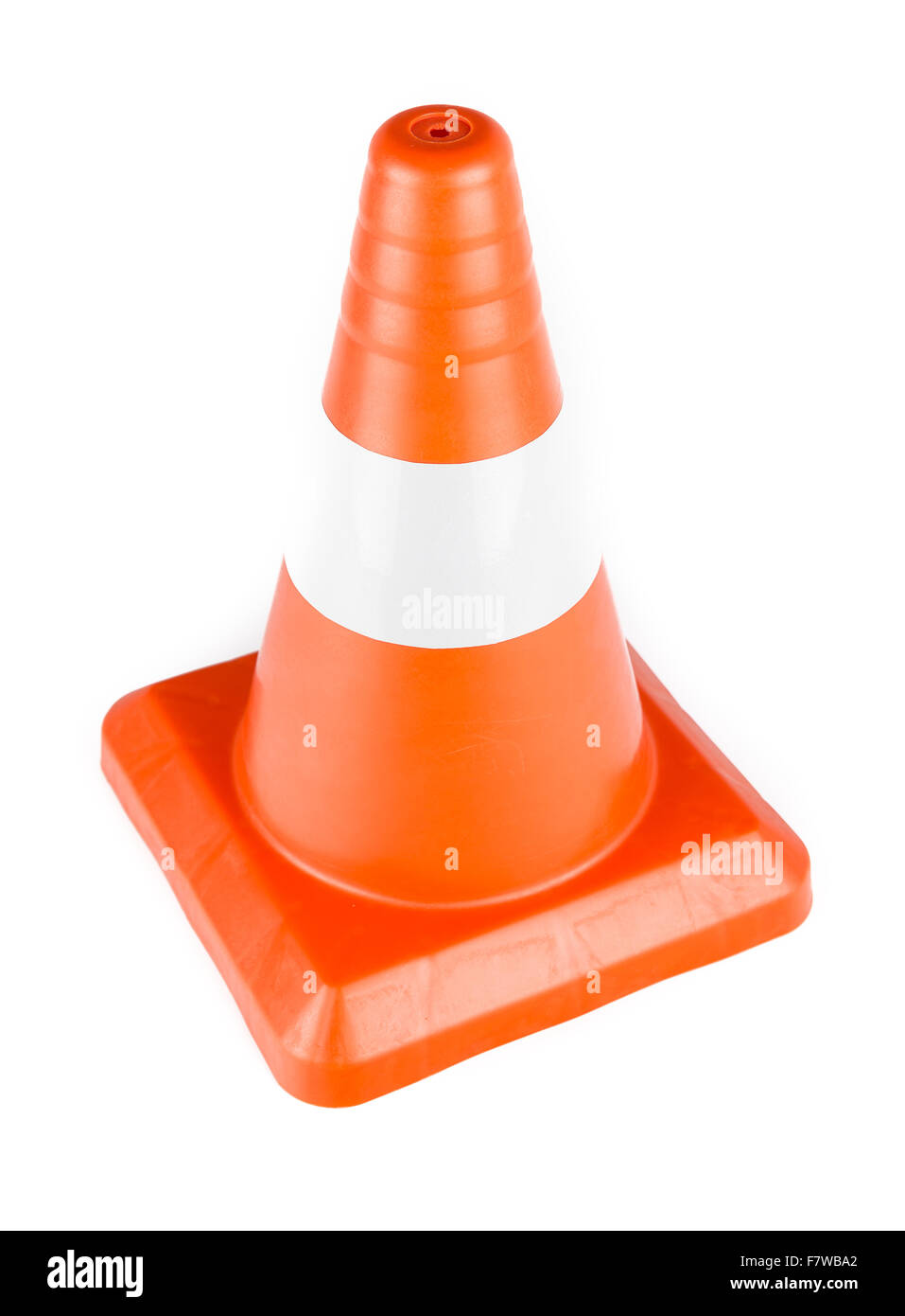 Red Reflective Traffic Cone Stock Photo - Alamy