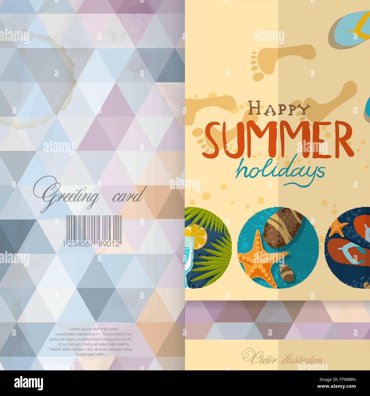 Greeting Card Design, Template Stock Vector Image & Art - Alamy