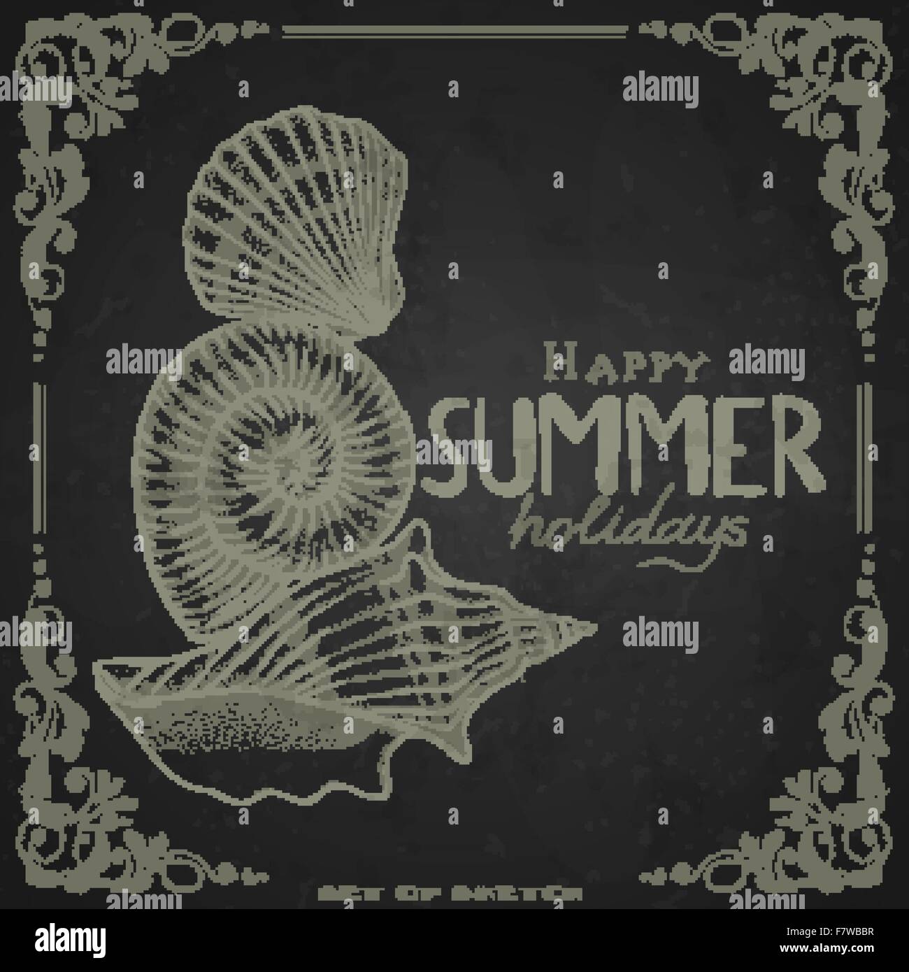 Chalk abstract drawing texture Stock Vector Images - Alamy