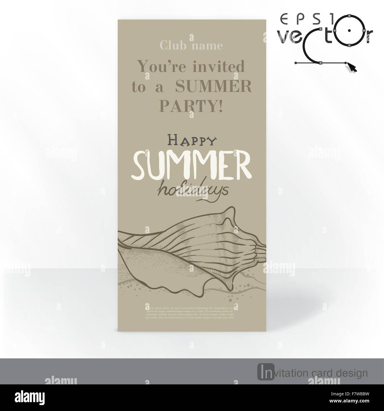 Party Invitation Card Design, Template Stock Vector Image & Art - Alamy