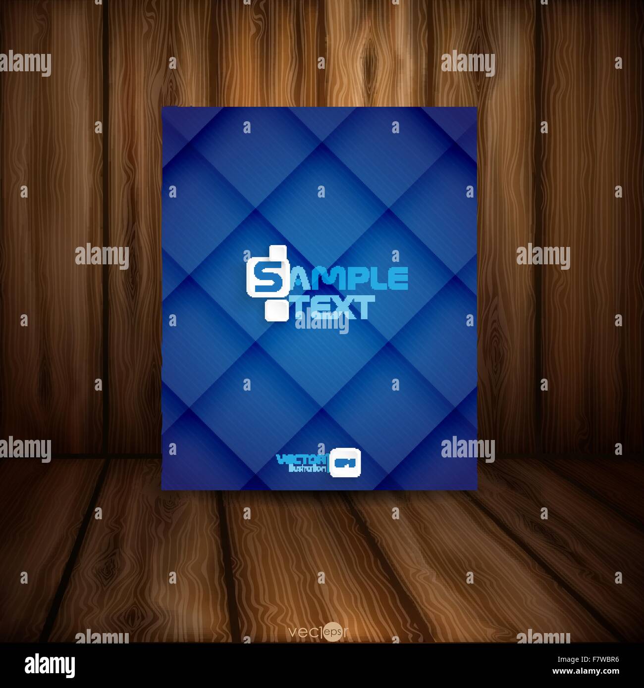 Blue Square Abstract Background Stock Vector Image & Art - Alamy
