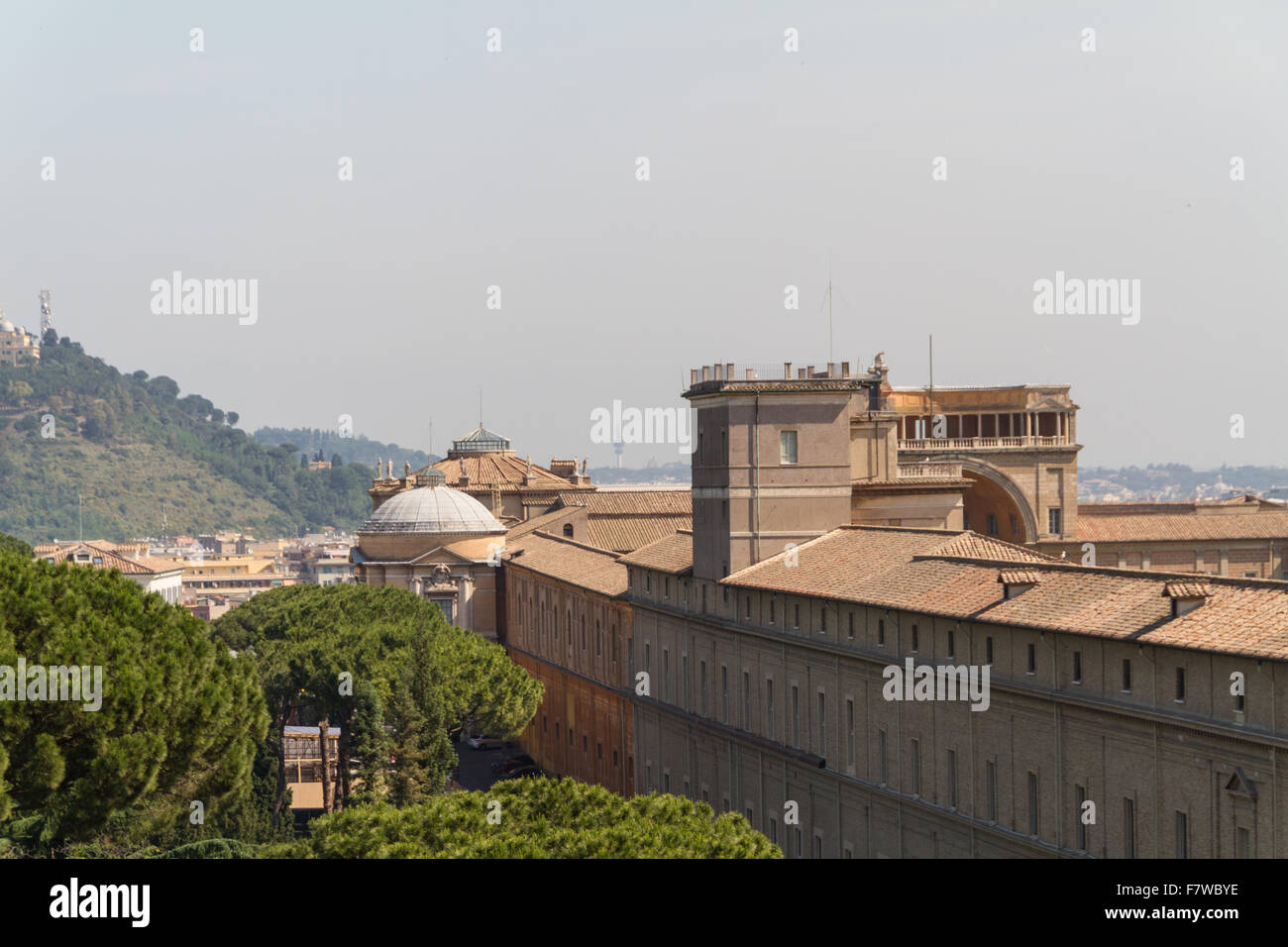 Buildings in Vatican, the Holy See within Rome, Italy. Part of Saint ...