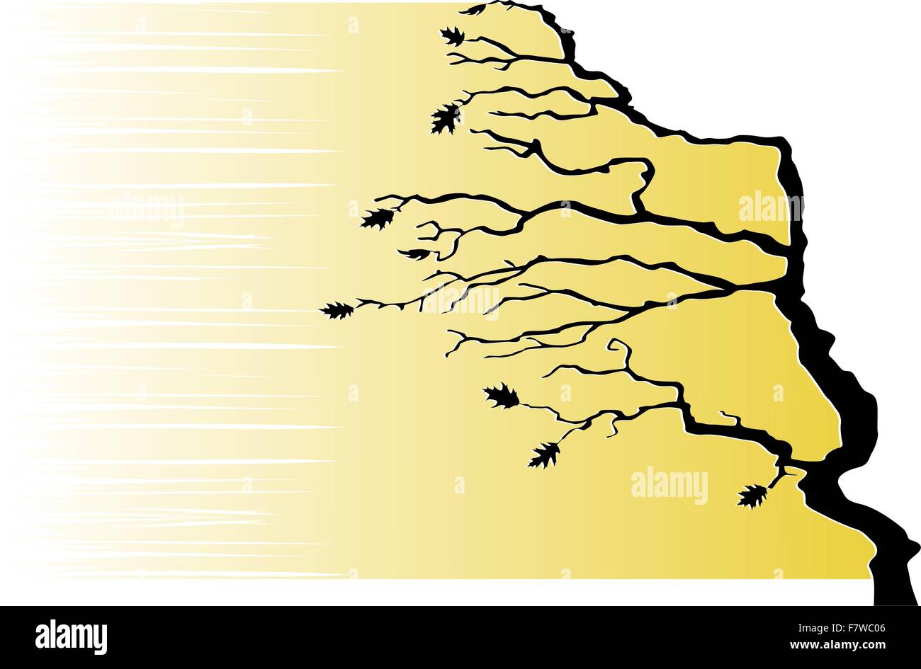 Wind bending Stock Vector Images - Alamy