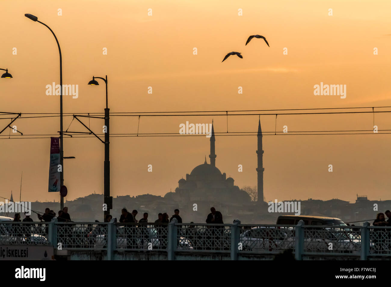Sunset in Istanbul, Turkey Stock Photo - Alamy