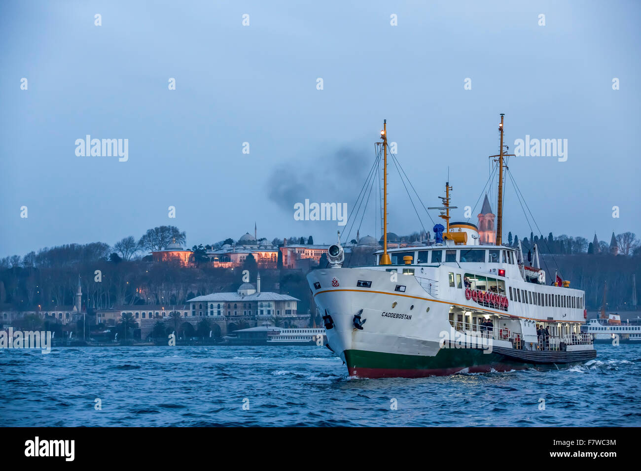 Tour Boat on Sea, Istanbul, Turkey Stock Photo - Alamy