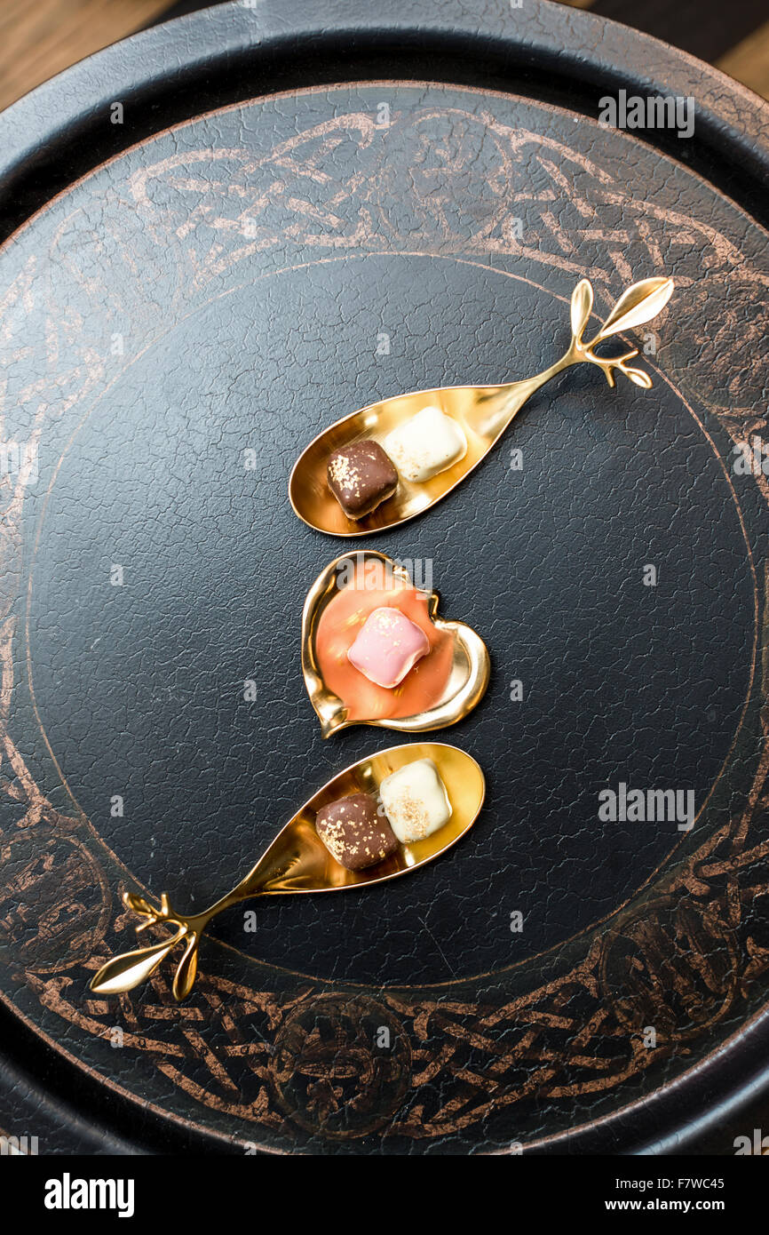 The Art of Dessert Plating Stock Photo - Alamy