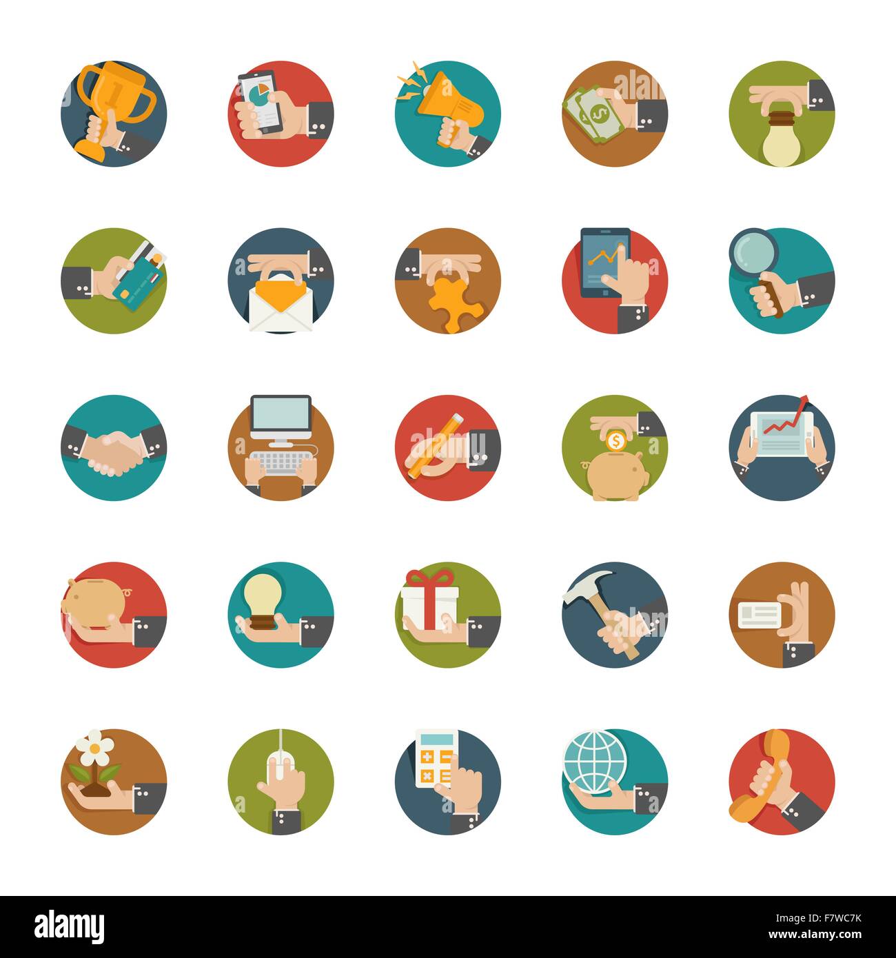 Hand concept , flat design Stock Vector Image & Art - Alamy