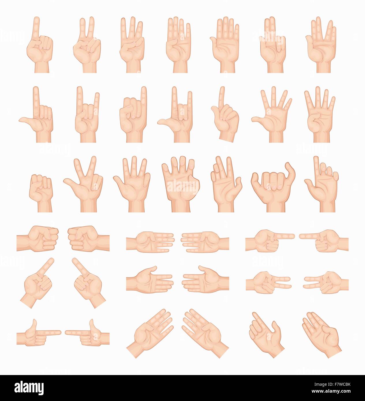 Human hands showing sign Stock Vector Images - Alamy