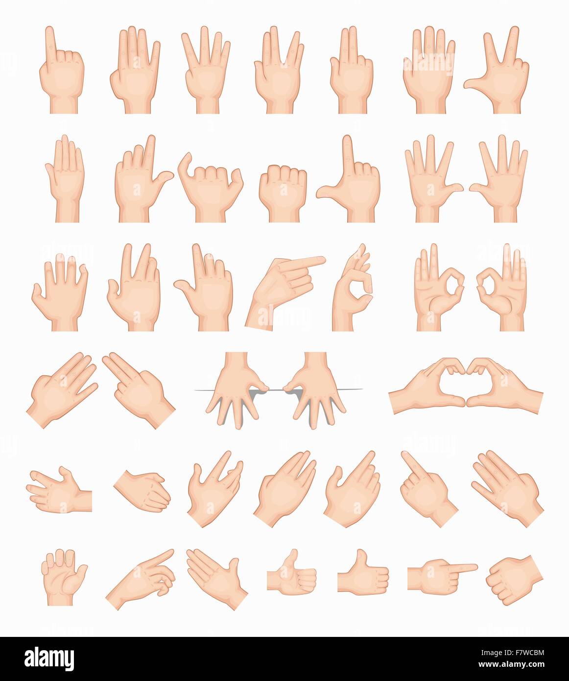 Collage of hands Stock Vector Image & Art - Alamy