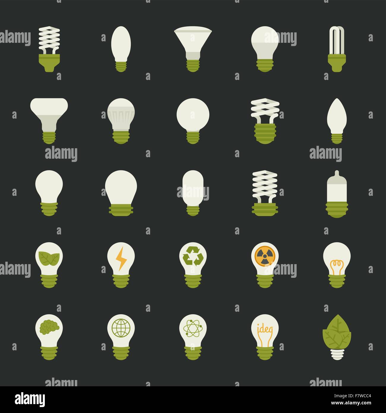 Lightbulb lamp icon vector Stock Vector Images - Alamy