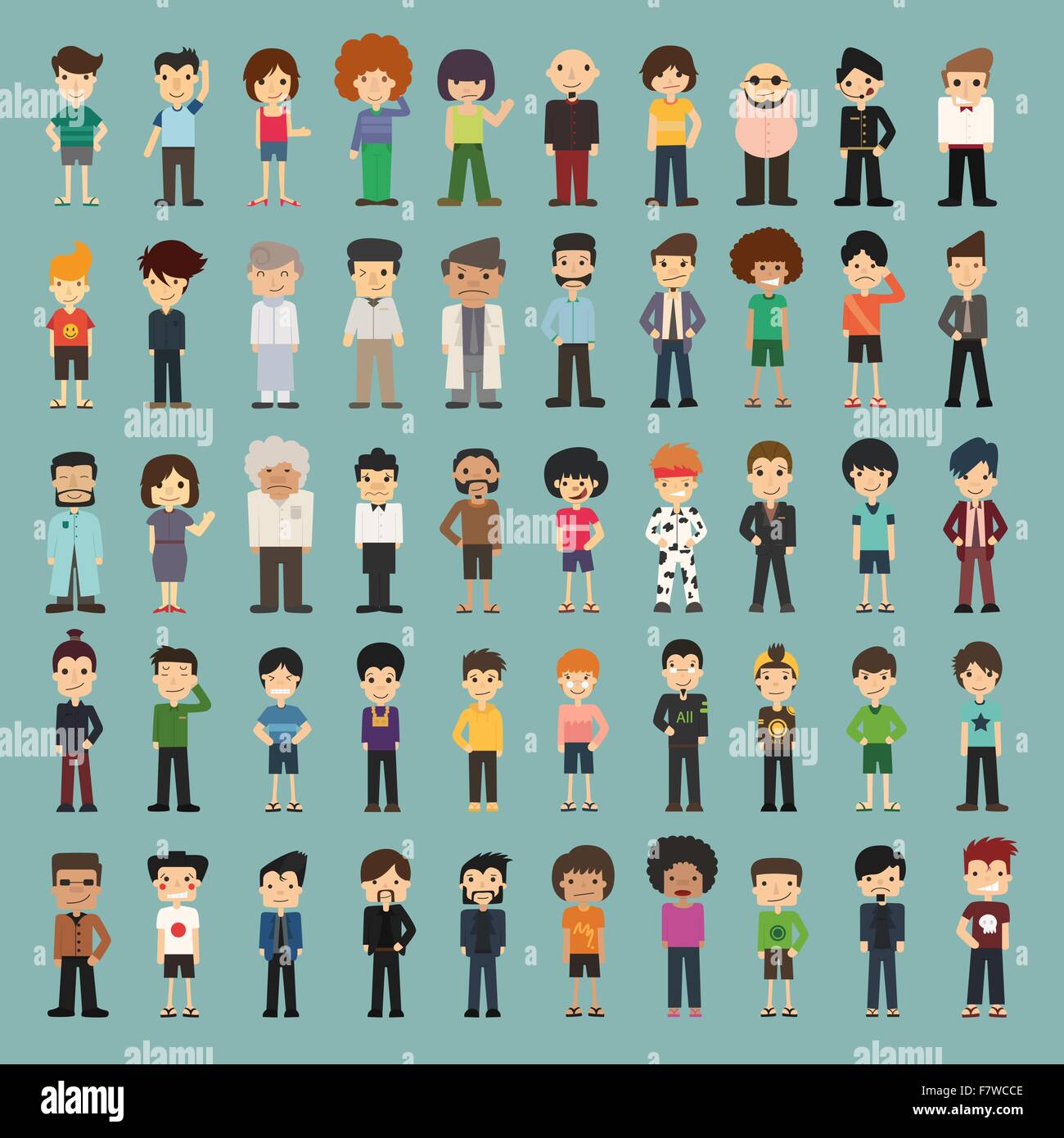 Group Cartoon People Stock Vector Image And Art Alamy