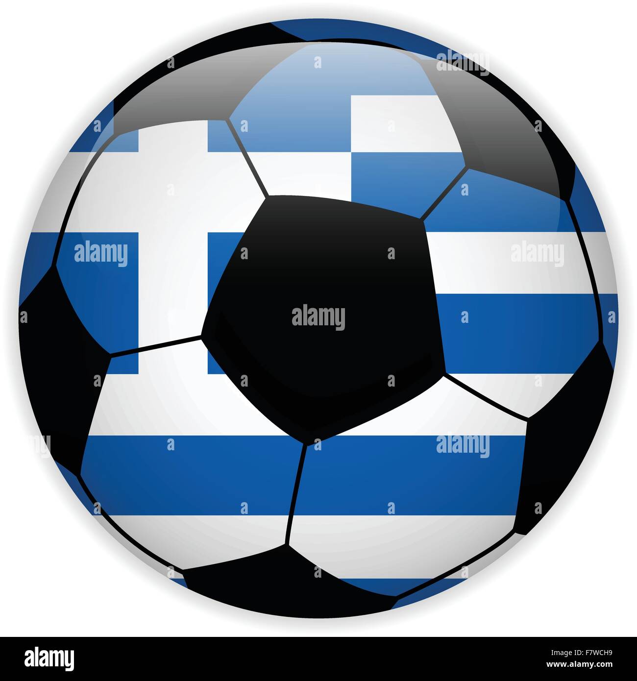 Greece Flag with Soccer Ball Background Stock Vector Image & Art - Alamy