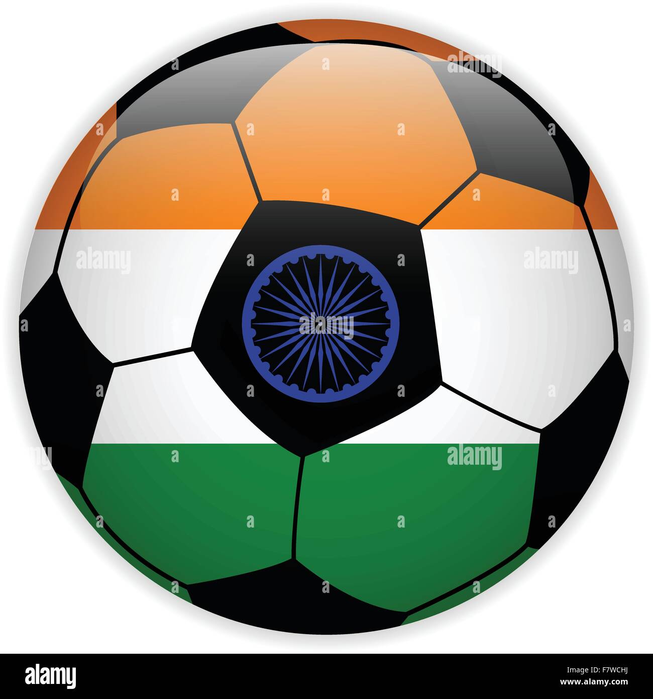 Football india flag Stock Vector Images - Alamy