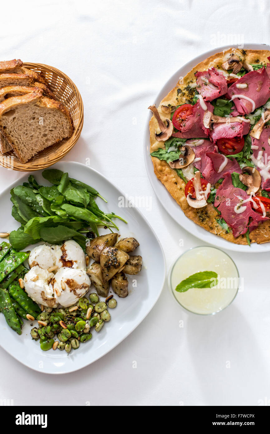 Food Served in A Restaurant Stock Photo - Alamy