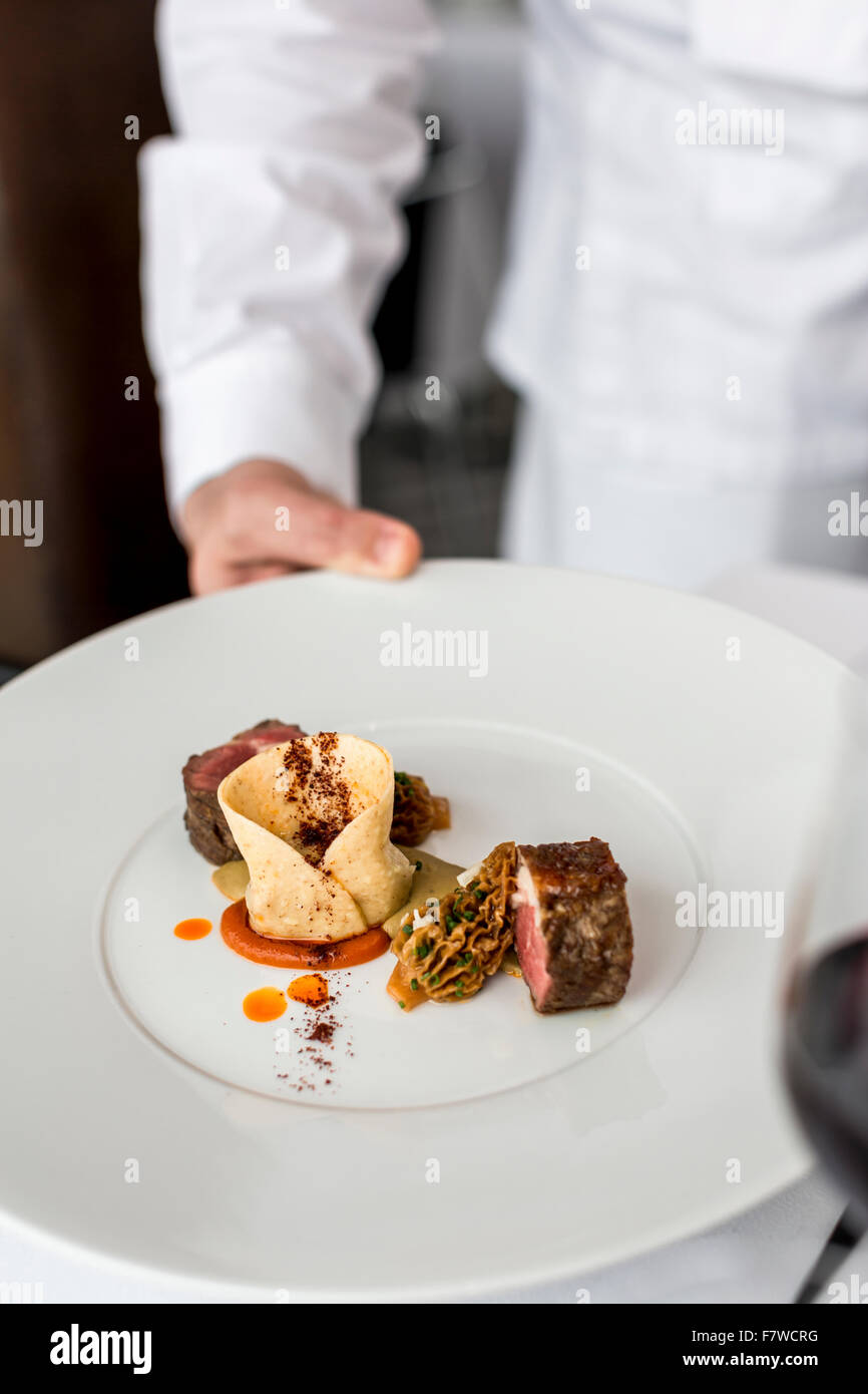 Food Served in A Restaurant Stock Photo - Alamy