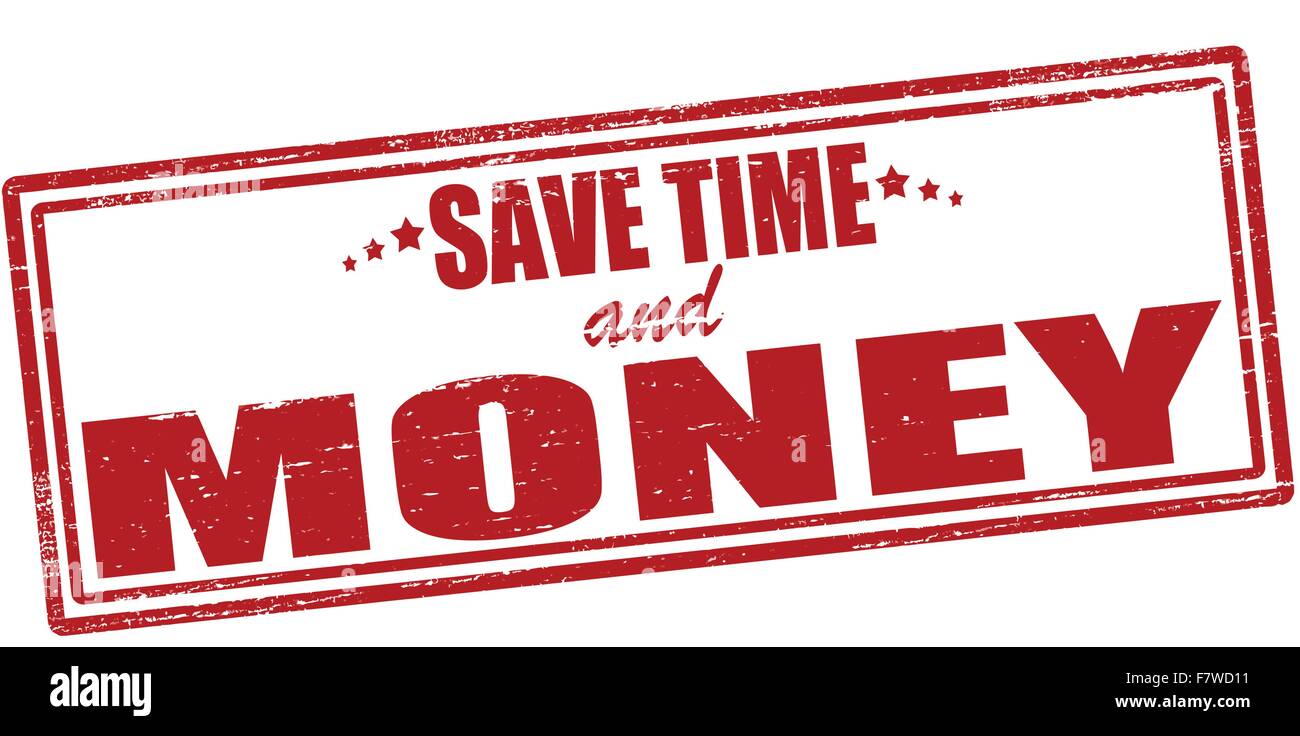 Save time and money Stock Vector Image & Art - Alamy