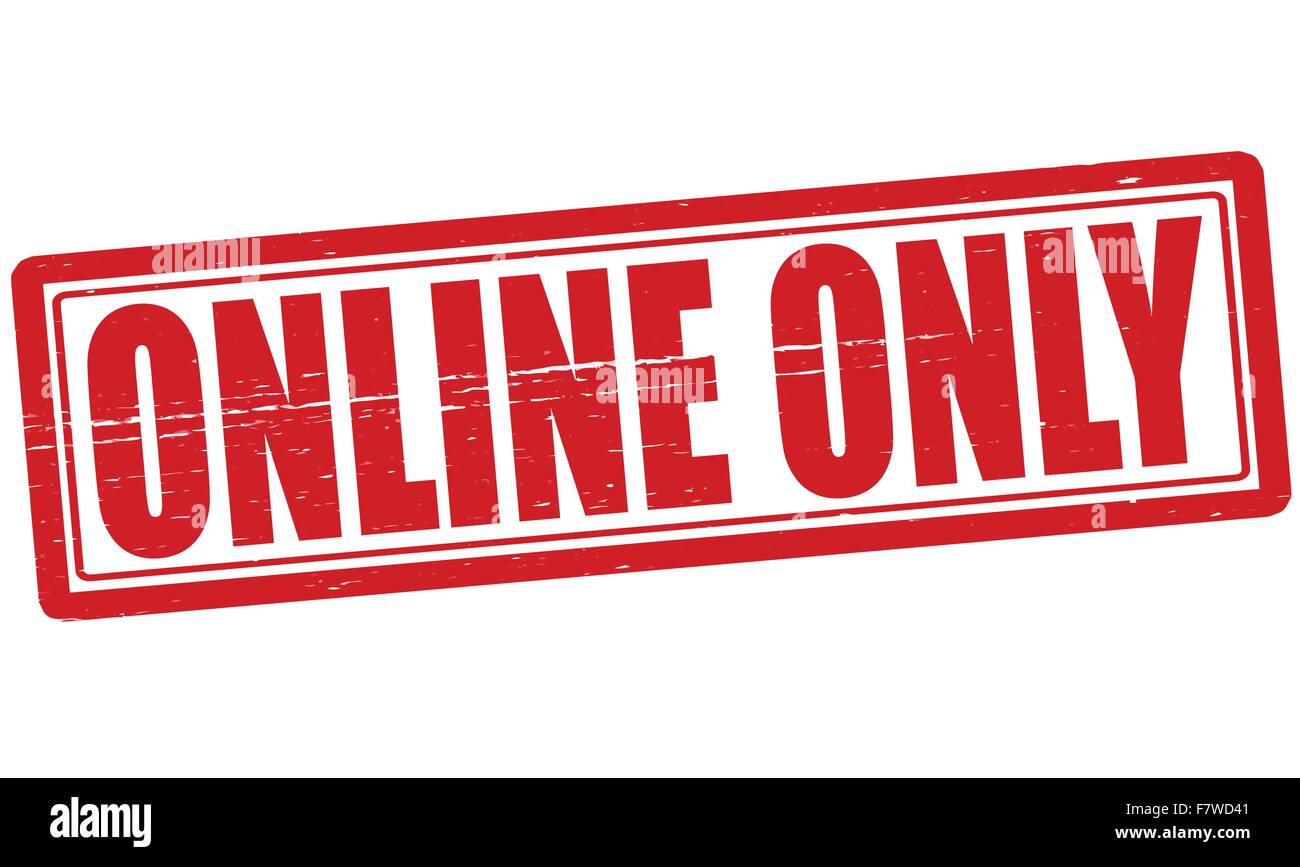 On line only Stock Vector Image & Art - Alamy