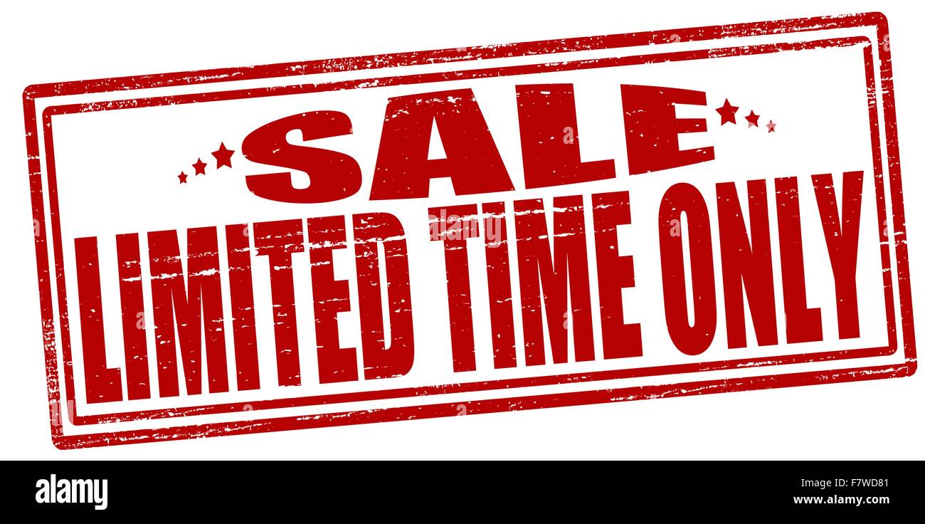 Limited time only Stock Vector Image & Art - Alamy