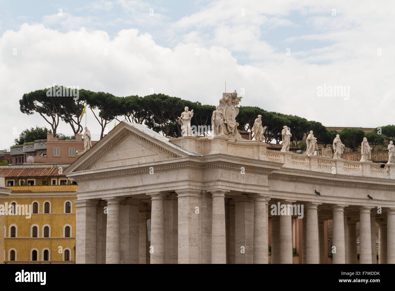 Buildings in Vatican, the Holy See within Rome, Italy. Part of Saint ...