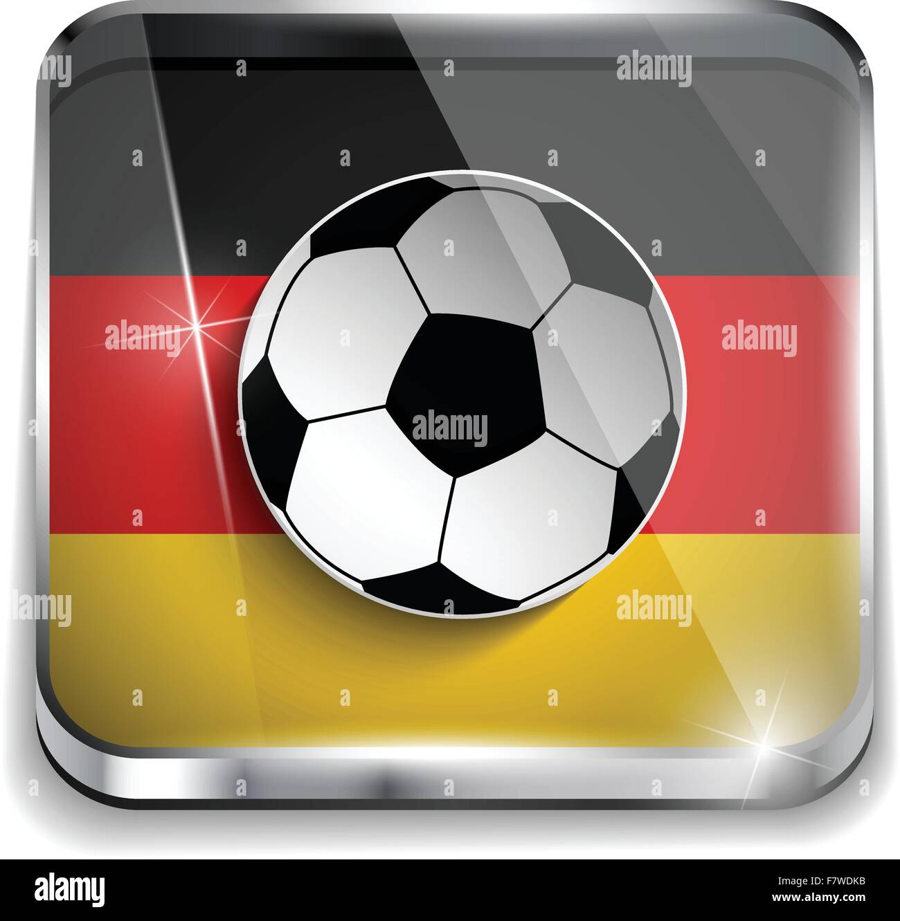 Germany Flag with Soccer Ball Background Stock Vector Image & Art - Alamy