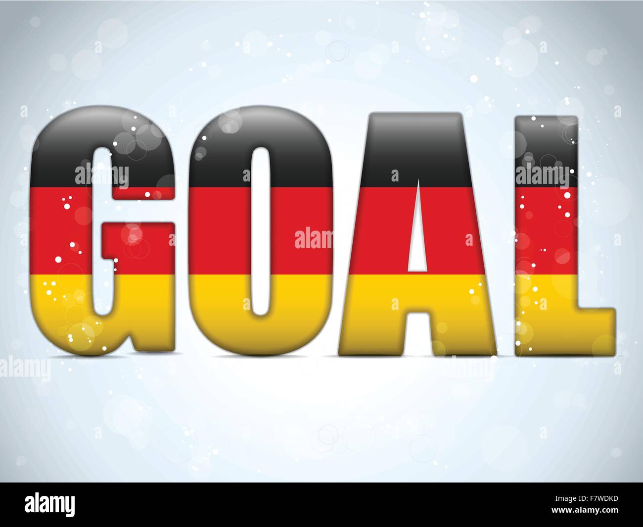 Goal text soccer ball Stock Vector Images - Alamy
