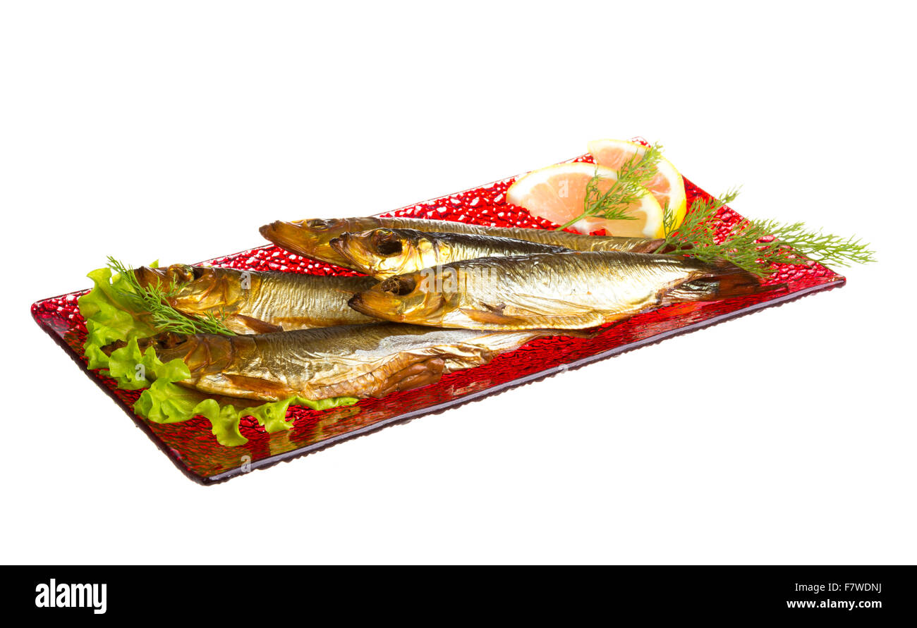 Smoked sprat - appetizing snack Stock Photo - Alamy