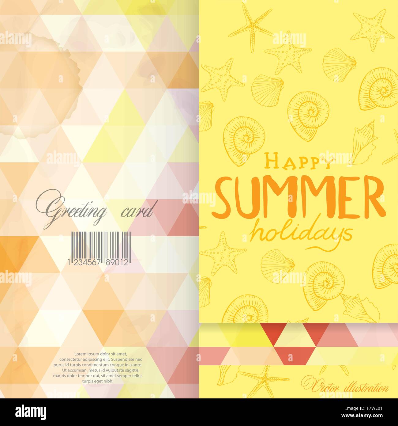 Greeting Card Design, Template Stock Vector Image & Art - Alamy
