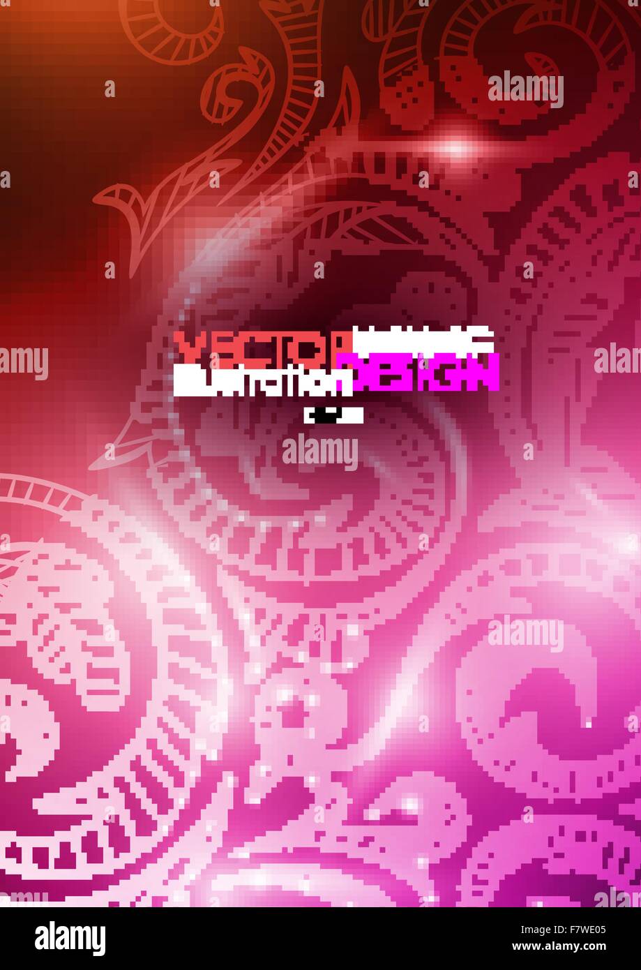 Neon Pattern Background Stock Vector Image & Art - Alamy