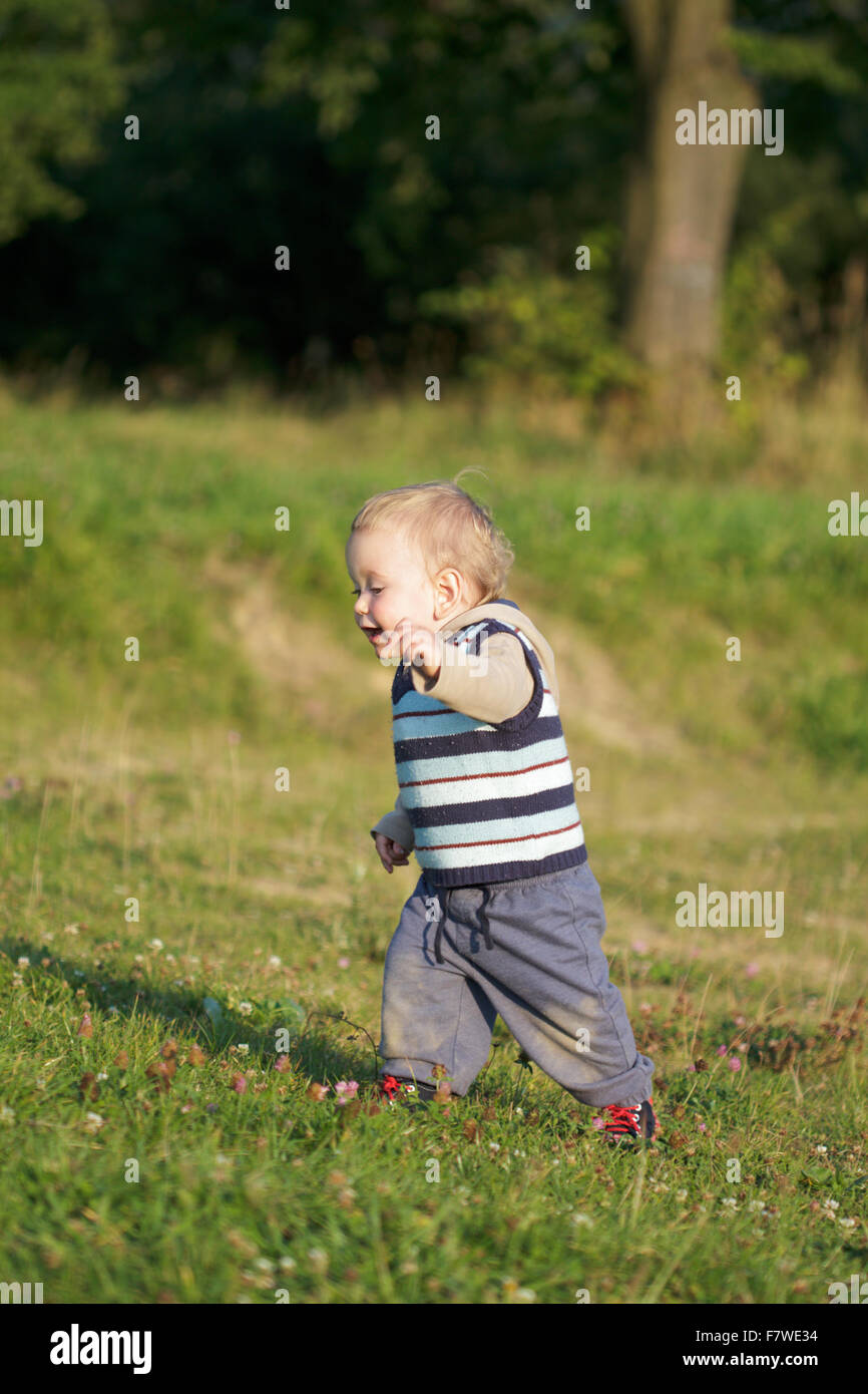 Steps of child Stock Photo - Alamy