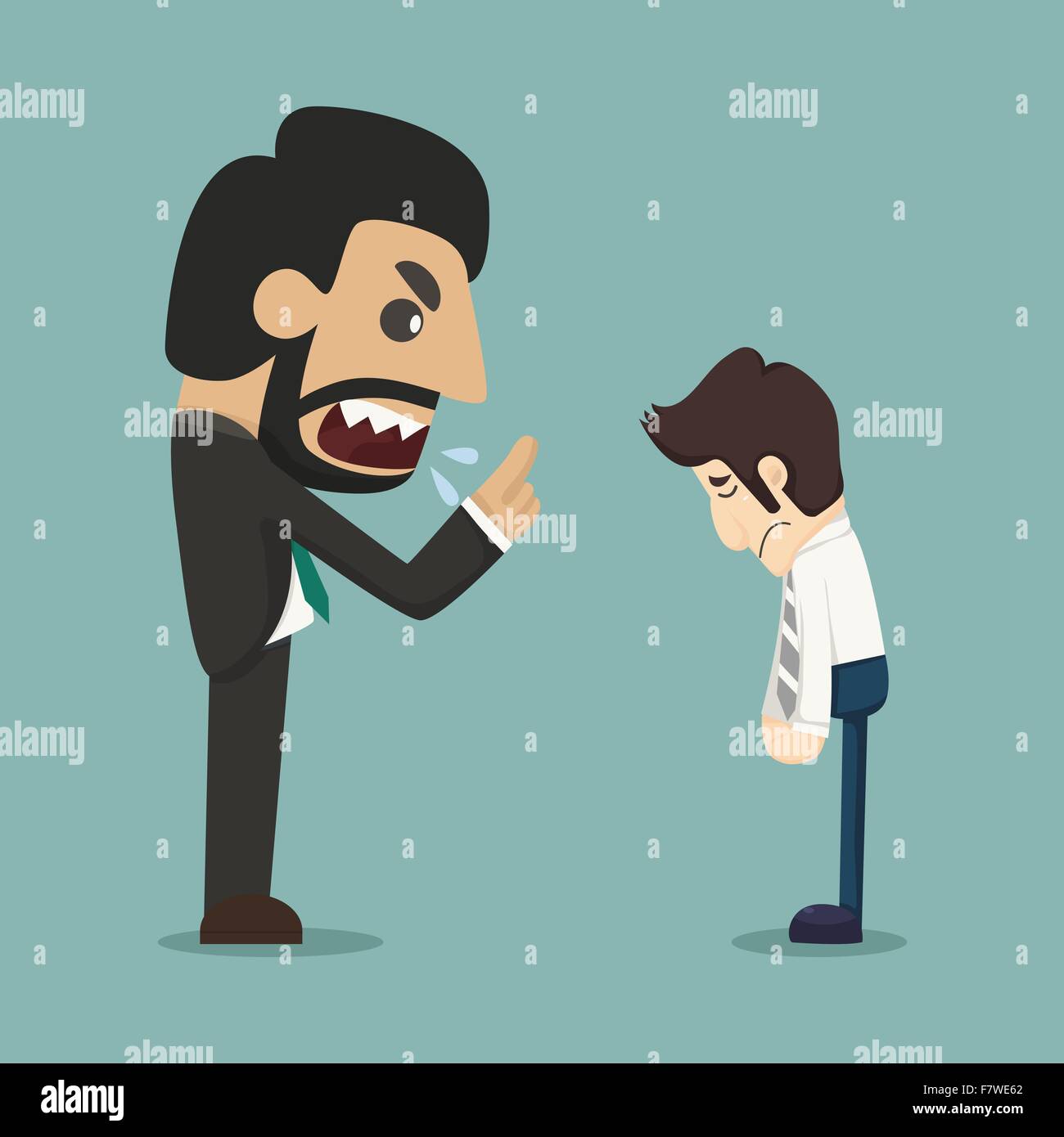 Boss scream Stock Vector Images - Alamy