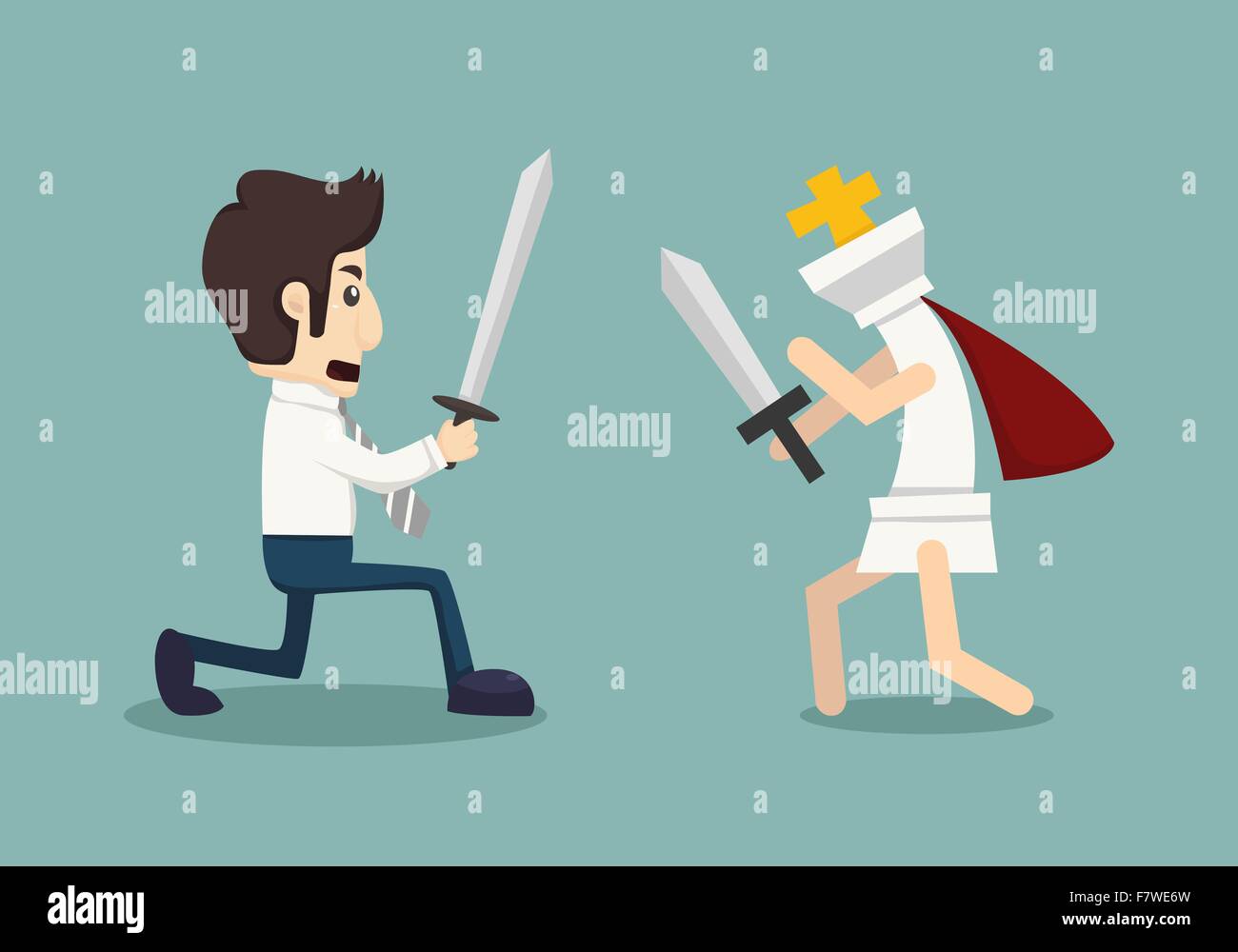 Cartoon illustration knight chess piece hi-res stock photography and ...
