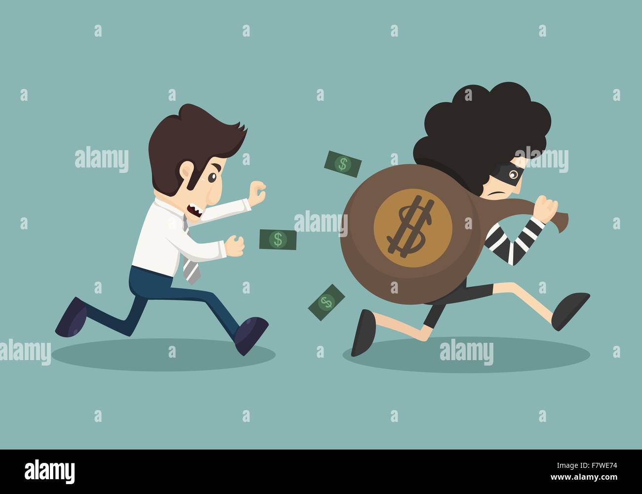 Man stealing money from Stock Vector Images - Alamy