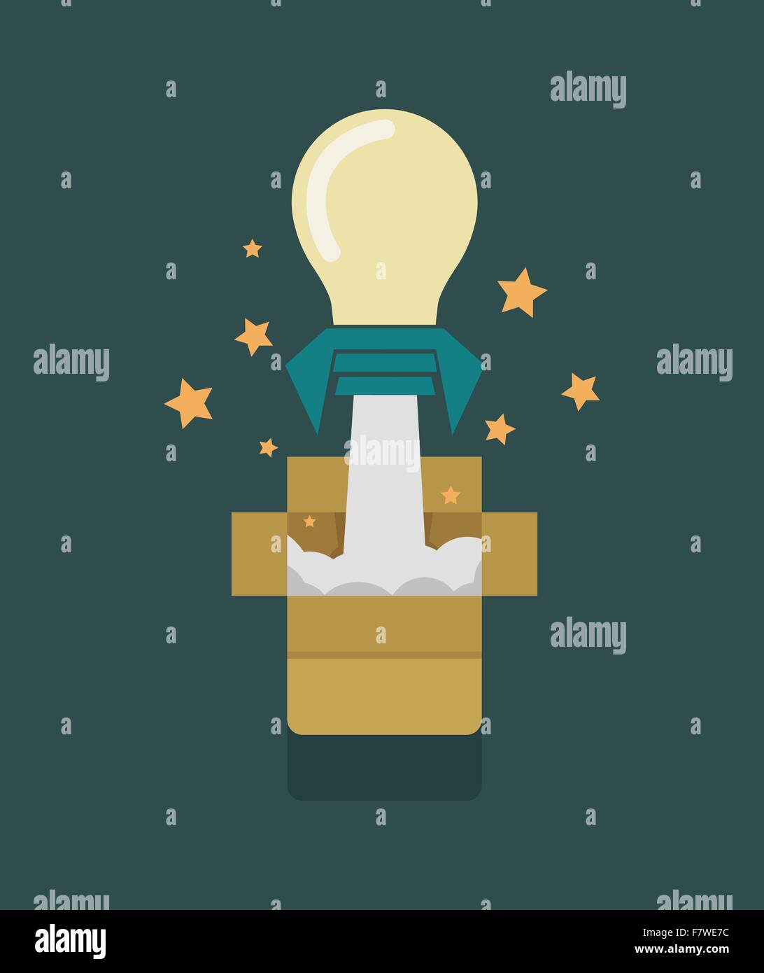 Light box think outside Stock Vector Images - Alamy