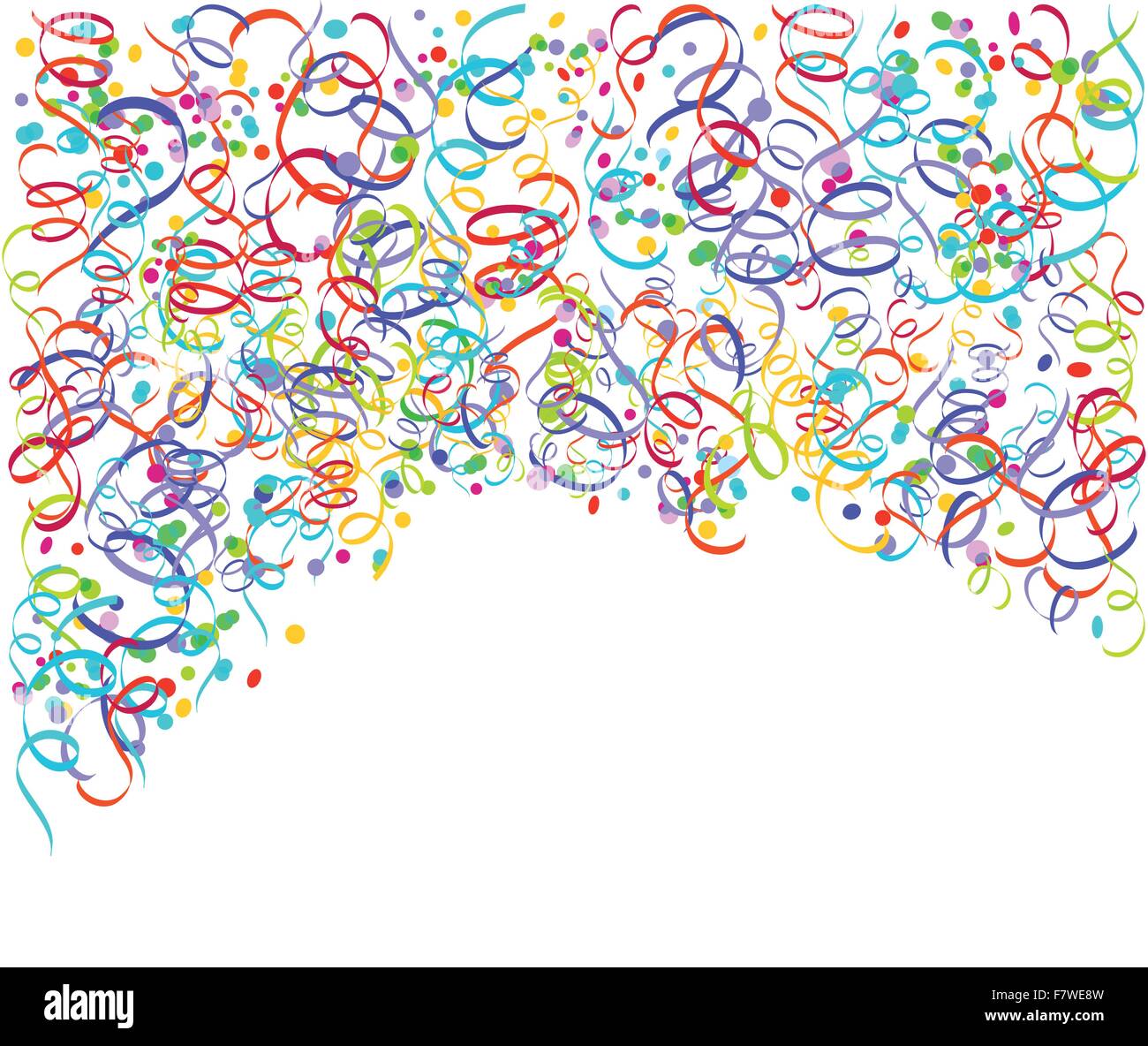 Streamers with confetti Stock Vector Image & Art - Alamy
