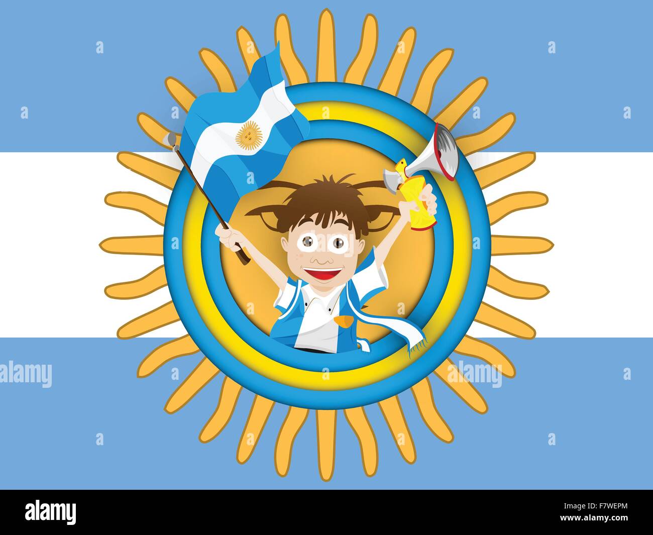 Soccer match fans Stock Vector Images - Alamy
