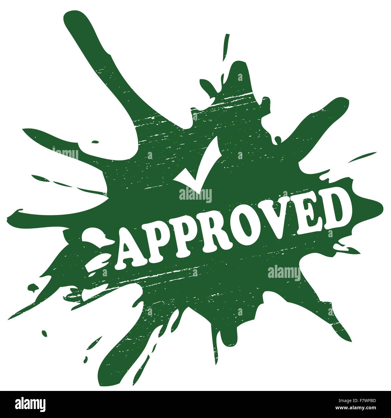 Red approved stamp sign Stock Vector Images - Alamy