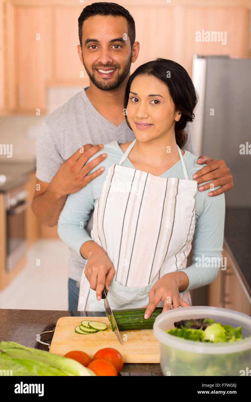 Indian woman cooking kitchen home hi-res stock photography and images ...