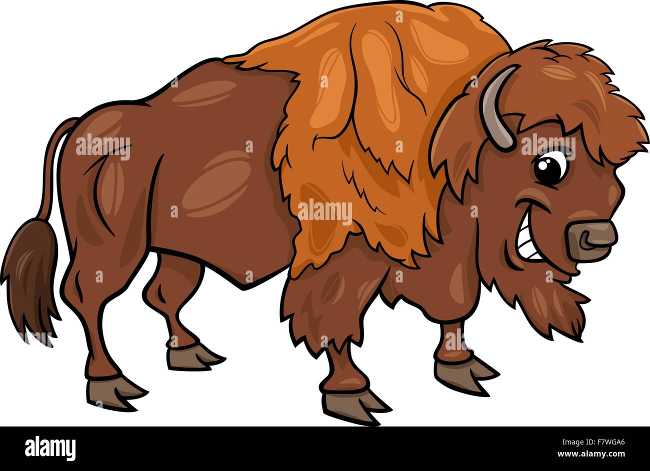 Shaggy buffalo Stock Vector Images - Alamy