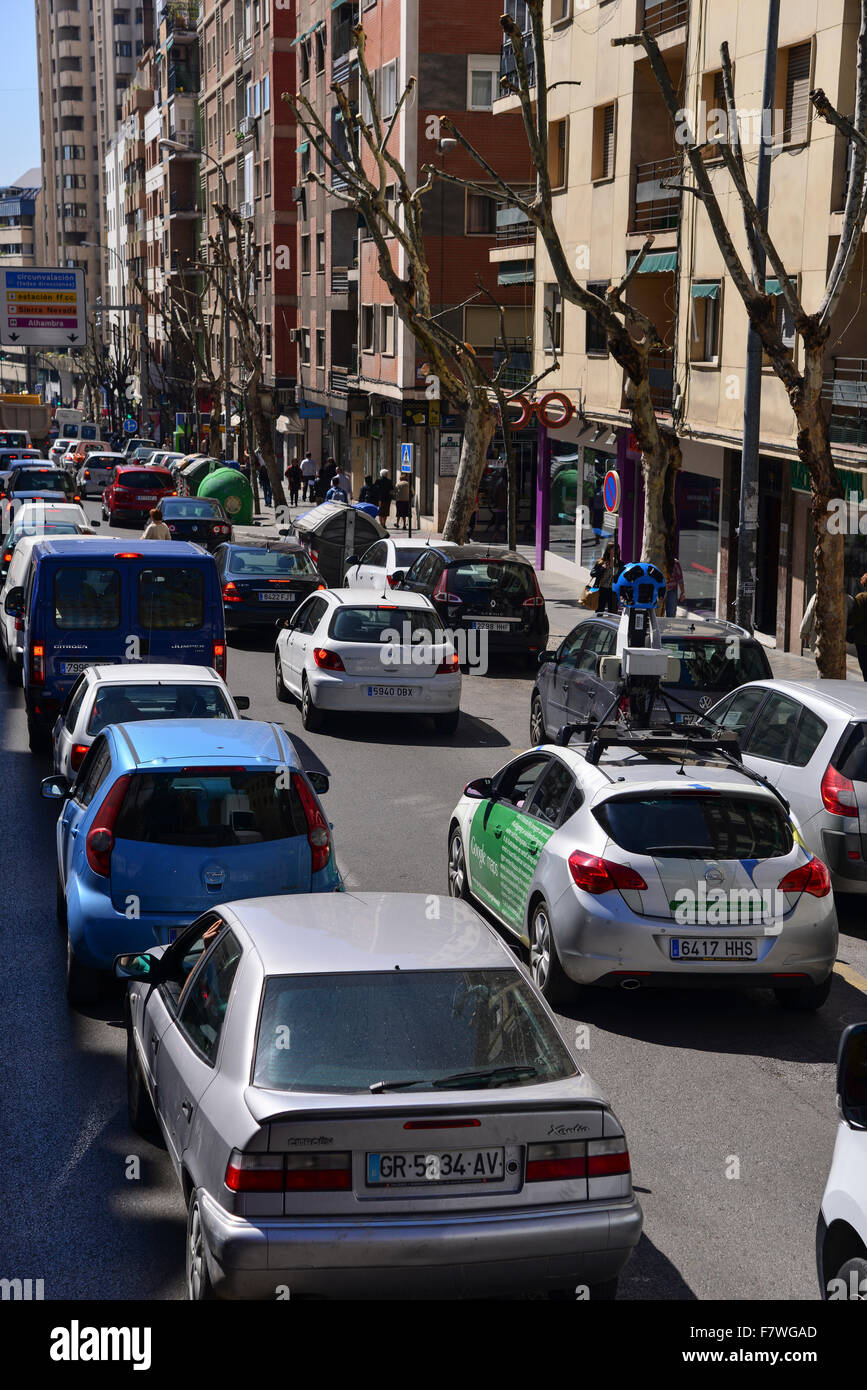 Traffic in Granada, Spain Stock Photo - Alamy