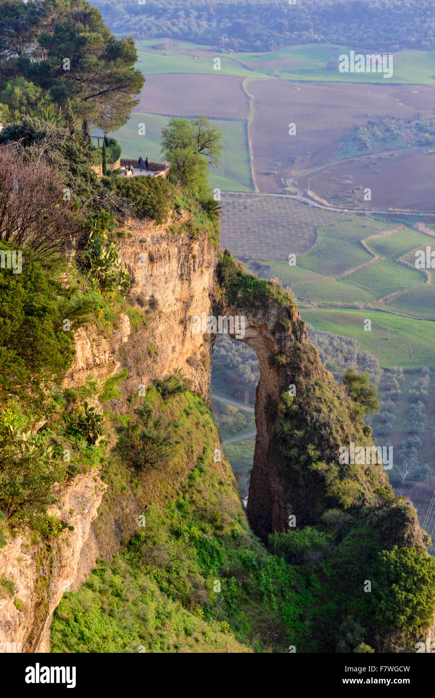 Cliff in Ronda, Spain Stock Photo - Alamy